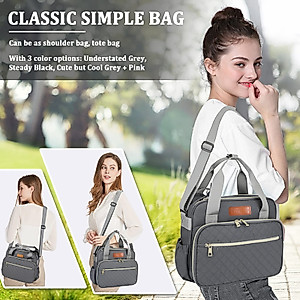 TRENDPLAY Mini Diaper Bag Baby Nappy Nursery Bag - Travel&Outdoor Organizer, Stroller Bag Multi-Function Maternity Bag for Mom Daddy, Gray