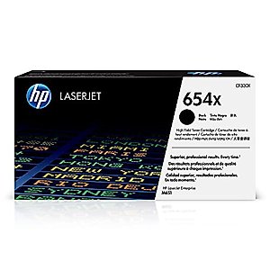 HP 654X Black High-yield Toner Cartridge | Works with HP Color LaserJet Enterprise M651 Series | CF330X