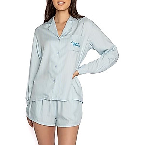 PJ SalvageThe Summer I Turned Pretty Pj Set Woven StripeMint SeaX-Small