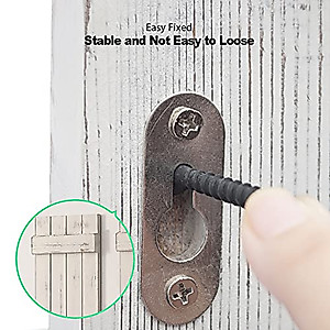 Coral Flower Rustic Farmhouse Window Shutters (Set of 2) | Made of 100% Reclaimed and Recycled Pine Wood | Rustic Interior Window Shutters | Traditional Country Style Home Decor,Gray