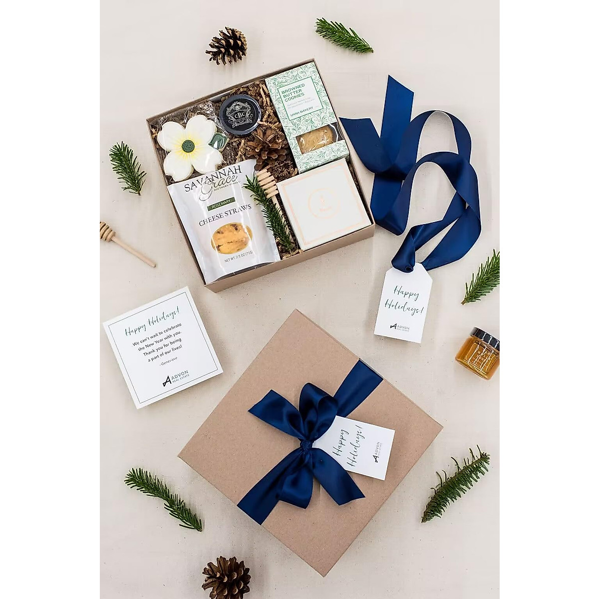 DINDOSA Navy Ribbon 1 Inch Double Face Satin Ribbon Blue Ribbon for Gift Wrapping Bridal Bouquet Ribbon for Crafts, Wedding Decor, Baby Shower, Party Decoration, Christmas - 25Yards