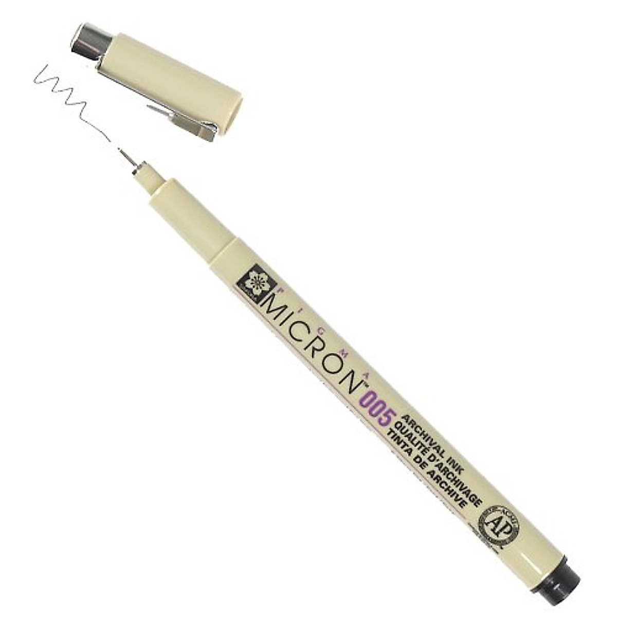 Sakura Pigma 30081 Micron Blister Card Ink Pen Set, Black, 005 1CT