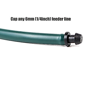 Drip Irrigation Plugs (50 pcs) and Hole Punch Tool (1 pcs): Goof Plugs for Hose or Tubing End Caps - Puncture to Insert Fittings and Parts