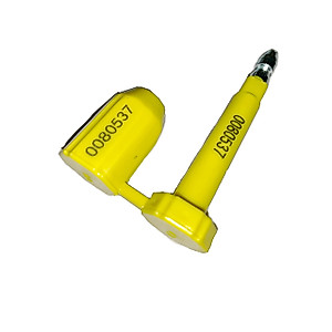 ZWY Yellow Hexagonal Bolt Seal, 250PCS, Metal, Anti-Spin, High Security, C-TPAT / ISO 17712:2013 Compliant, Cargo Container & Truck Trailer Seal