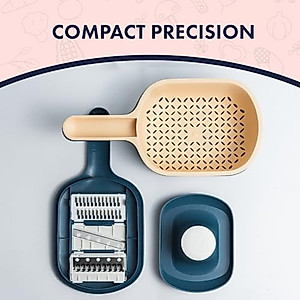 ModernConcept Mandoline Slicer Onion Slicer Vegetable Cutter Julienne Slicer Kitchen Master Handheld Mandoline Slicer Veggie Slicer with Container Vegetable Slicer with Container Food Slicer