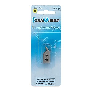 Logan Graphics FoamWerks Replacement Blades B 20 Pk-Fits the Freestyle Cutter