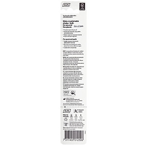 TEPE Interspace Angled Medium Toothbrush for Braces with Single-End Tuft and Removable Head, 12 Pack