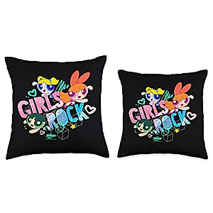 The Powerpuff Girls Girls Rock Throw Pillow, 18x18, Multicolor