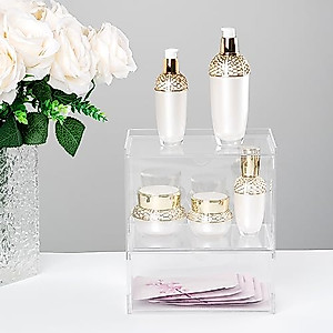 KCGANI Clear Acrylic Laundry Room Organizer for Laundry Pods and Dryer Sheets, Washer and Dryer Supplies Container with Labels, Acrylic Storage Dispenser Box for Fabric Sheet, Dryer Ball, Clothes Pin