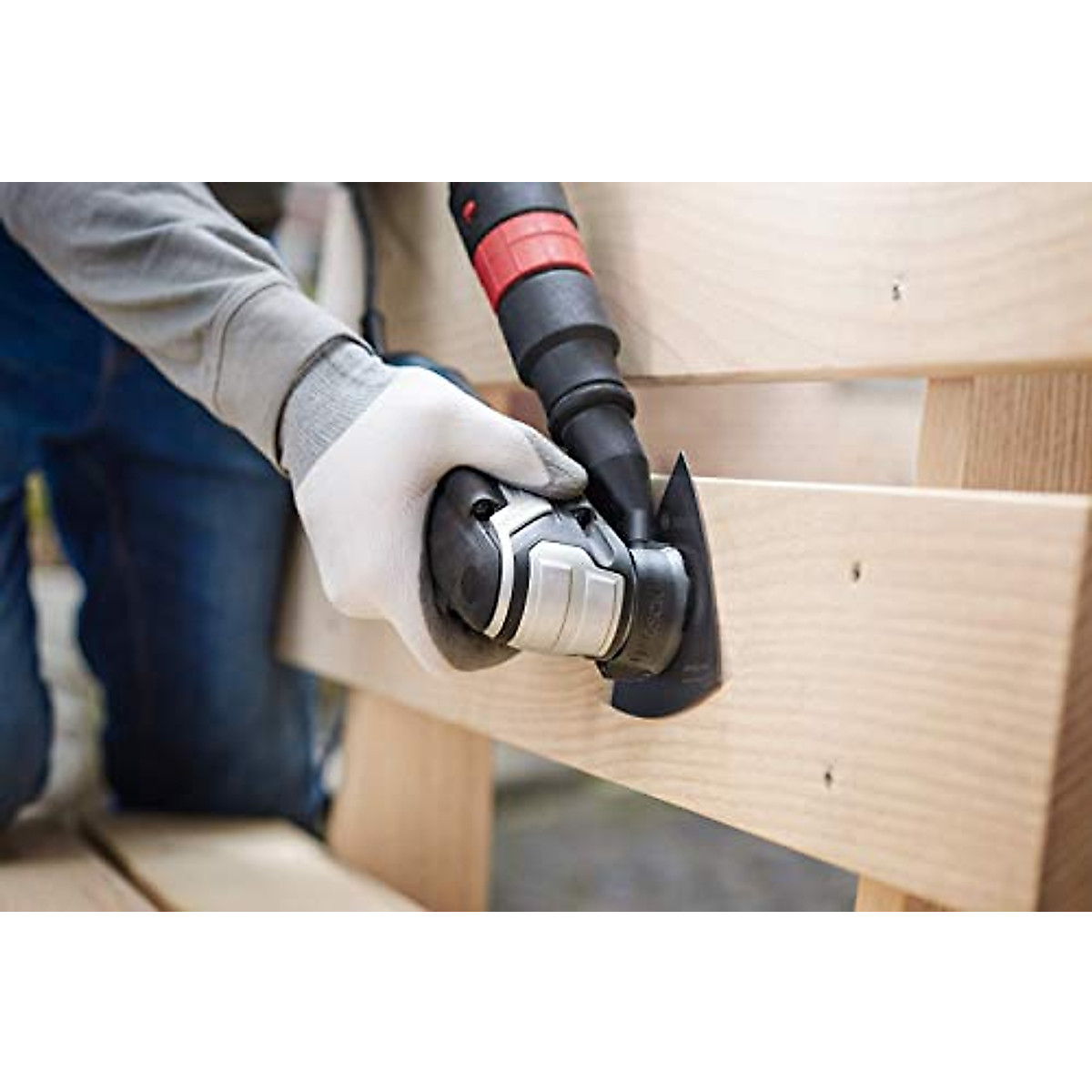 BOSCH OSM450CR6 StarlockMax Oscillating Multi-Tool Carbide 60 Grit Delta Sanding Pad