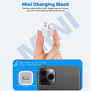 iPhone Charger [Apple MFi Certified] 2Pack 10FT Extra Long Charging Cords USB to Lightning Cable with USB Wall Charger Block Power Adapter Travel Plug for iPhone 13/12/11 Pro Max/SE/XS/X/XR/8/7, iPad