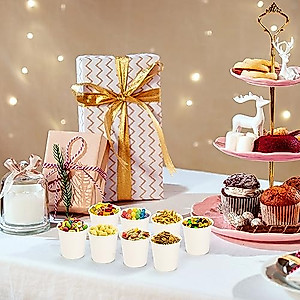 Nicunom 400 Count White Paper Bath Cups, 2 oz Small Paper Disposable Bathroom, Espresso, Mouthwash Cups, Disposable Paper Cups for Coffee, Water, Tea, Juice