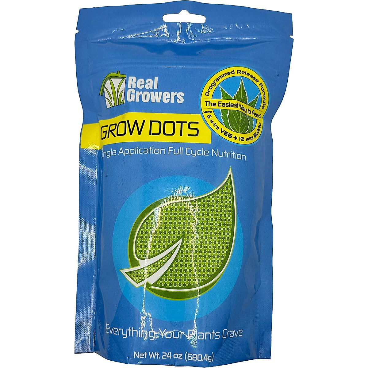 Grow Dots Plant Food, Single-Application, Programmed-Release Plant Nutrient Fertilizer (24oz)