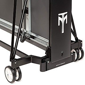 Butterfly Timo Boll Crossline Outdoor Ping Pong Table | 3-Year Warranty | Made in Germany | Outdoor Table Tennis Table | Adjustable Ping Pong Net Set, Grey