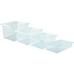 Winco PFSF-3 Food Storage Box, 18" x 26" x 3.5, Clear