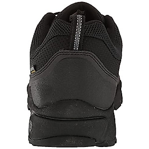 KEEN Men's Wasatch Crest Low Height Offset Laces Waterproof Hiking Shoes, Black/Magnet, 8.5