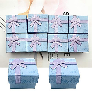 Markeny 32 Pcs Gift Box Set Ring for Ring and Earring Jewelry Anniversaries, Weddings, Birthdays, 4Color