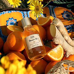 Sabon Shower Oil - Ginger Orange | Cleansing & Nourishing Body Wash | Lime, Orange, Ginger | Enriched with 4 Natural Oils | 10.1 Fl Oz