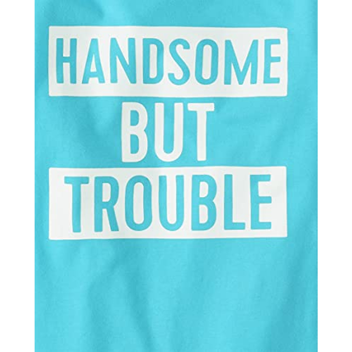 The Children's Place Baby Toddler Boys Short Sleeve Graphic T-Shirt, Handsome But Trouble, 4T