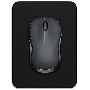Dapesuom Mouse Pad, Small Mouse Pad 6 x 8 Inch with Non-Slip Rubber Base, Waterproof Mouse Mat, Mini Mouse Pad for Women Kids Men Wireless Mouse Laptops Keyboard Tray Home Office Travel, Jet Black