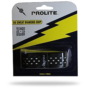 PROLITE No-Sweat Diamond Grip (White Underlay) for Pickleball Paddles, Racquetball, Squash, Platform Tennis, Badminton and More