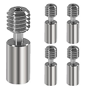 5pcs Upgrade All Metal Titanium Alloy Heatbreak Sprite Extruder Heat Break Thermal Barrel Tube for Creality Ender 3 S1, Ender3 S1 Pro, CR10 Smart Pro, Sermoon V1 3D Printer