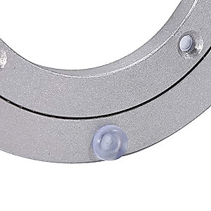 Turntable Bearing Lazy Susans, Heavy Duty Aluminium Alloy Rotating Bearing Turntable Round Dining Table Swivel Plate (4 inch*H8.5MM)