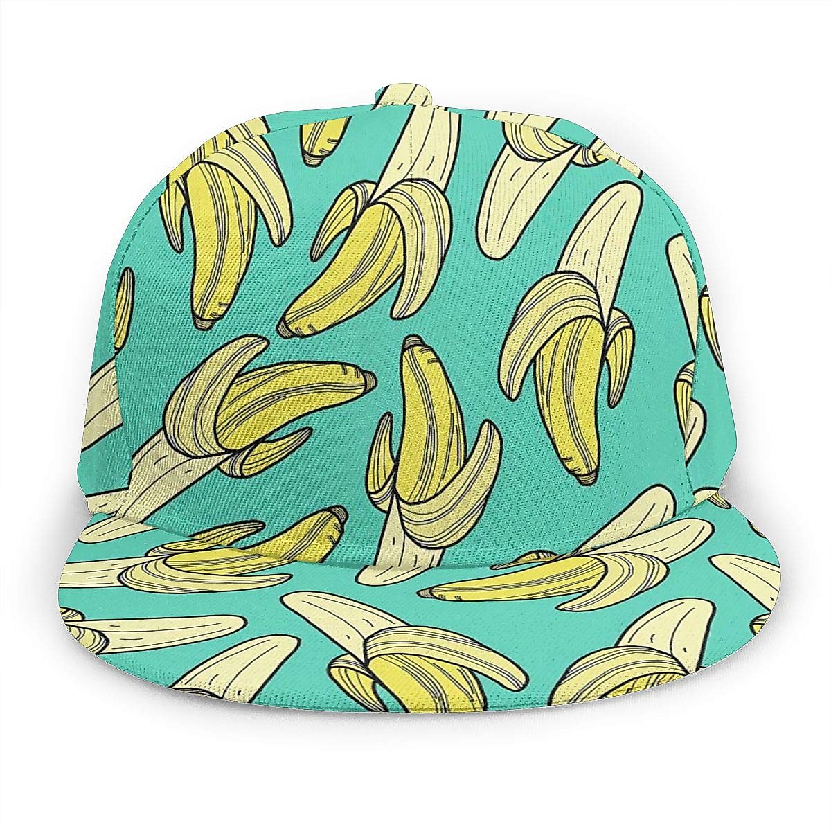 antkondnm Funny Banana Hat for Men/Women Flat Brim Baseball Cap Snapback Trucker Hat