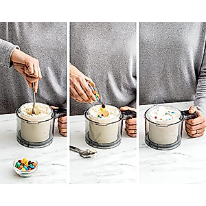 Pints 4 Pack, Compatible with NC299AMZ & NC300s Series Creami Ice Cream Makers, BPA-Free & Dishwasher Safe, Color Lids, 1, Clear/Grey/Lime/Pink/Acqua