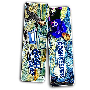 Van Gogh Bookmarks Cards Series 3 (12-Pack) – Cool Funny Silly Bookmarker Set – Stocking Stuffers Gift Ideas for Adults Men Women