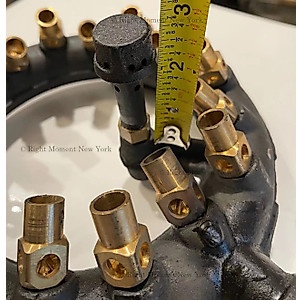 16 Tip Jet Burner with Iron Lid (Natural Gas) for Commercial Wok Range -128,000 BTU