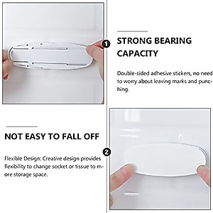 BESPORTBLE 10 Pairs of Punch- Free Socket Holder Wall- Mounted Cable Patch Panel Stand