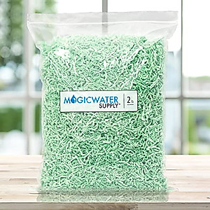 Crinkle Cut Paper Shred Filler (2 LB) for Gift Wrapping & Basket Filling - Mint | MagicWater Supply