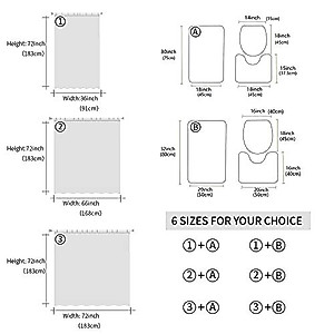 Fall Pumpkin Leaves Bathroom Set with Shower Curtain and Rug Accessories -36x72 Inches Long Stall Curtain with Large Bath Mat,Bathtub Floor Runner Rug Set,Hooks Autumn Thanksgiving Sunflower Holiday