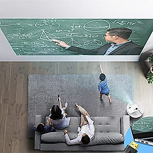 Projector, (U.S. Standard) LED Portable Mini Projector HD 1080P Projector U Disk Plug-in Card, Home HD Projector, with Tripod, External Audio Connection, Family Wonderful Gifts