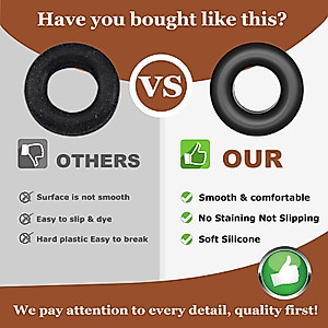 SMARTTOP 14 pairs Eyeglass Ear Grips Sleeve Holder-Eyeglasses Ear Hooks-Comfort Anti-Slip glasses ear grip-For Kids and Adults Sunglasses, Reading Glasses,Sport Eyewear(Black&Clear)