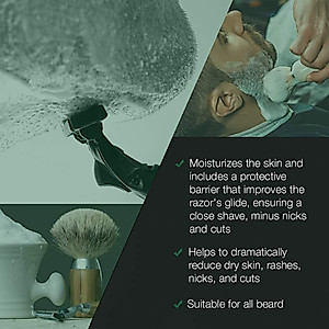 Clubman Pinaud Classic Barber Shave Cream, Moisturizing and Conditioning for Smooth Shave, Professional Quality for All Beard Types, 16 fl oz, 1-pack