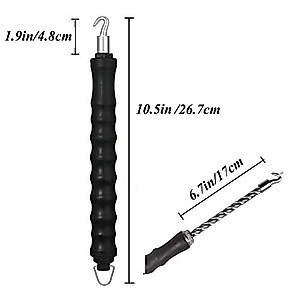 YXCCSE 2 Pcs Rebar Tie Wire Twister Rebar Tie Tool,Rebar Tie Wire Twister Tool Wire Twister Pull Tie Wire Twister,Automatic Concrete Metal Wire Twisting Fence Tool