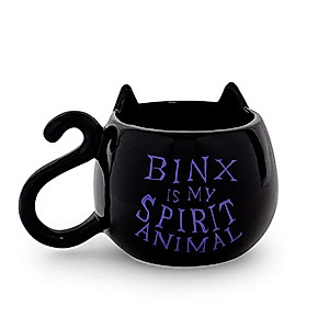 Disney Hocus Pocus Binx Black Cat Sculpted Ceramic Mug | Holds 20 Ounces