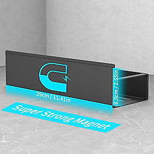 Hleelomi 6 Pack Magnetic Spice Rack Organizer Storage for Refrigerator and Oven, Fridge Organizers and Shelf