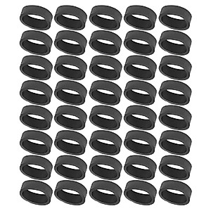 VBESTLIFE 40pcs Fishing Rod Rings,Fishing Rod Ring Silicone Winding Check Decorating Ring Trim Adapter for Fishing Rod Building/Repairing/Maintaining(20MM) Fishing Tools and