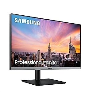 SAMSUNG 24” SR650 Series 1080p Computer Monitor for Business, 75Hz, VGA, HDMI, DisplayPort, USB Hub, Eye Saver Mode, 3-Year Warranty, ‎LS24R650FDNXZA, Black