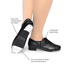 Theatricals Adult Lace-Up Tap Shoes Black 08.0M T9500