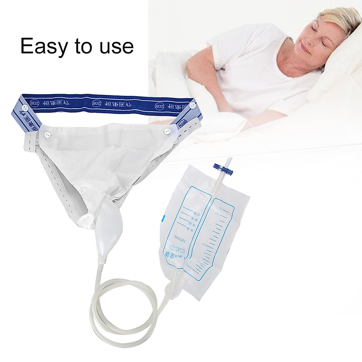 Silicone Urine Collector,Portable External Urine Tube Bags for Adults,Bladder Control Devices for Avoid Leaking Urine,Urinary Incontinence Solution(Women)