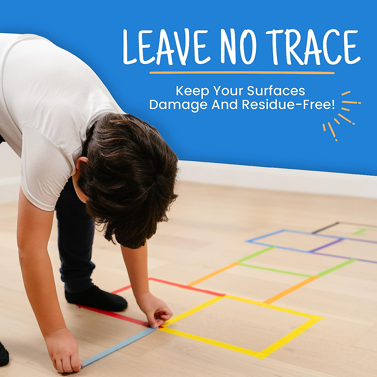 Craftzilla Colored Masking Tape – 10 Roll Multi Pack – 300 Feet x 1 Inch of Colorful Craft Tape – Vibrant Rainbow Colored Painters Tape – Great for Arts & Crafts, Labeling and Color-Coding