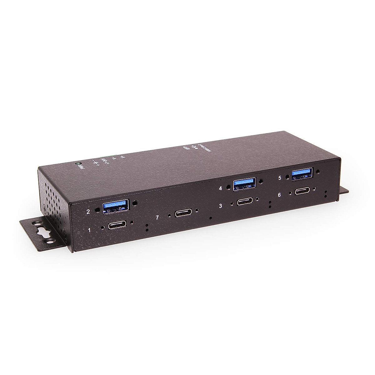 7 Port USB-C Hub with Surge Protection, 5Gbps Speed & 2.4A Charging
