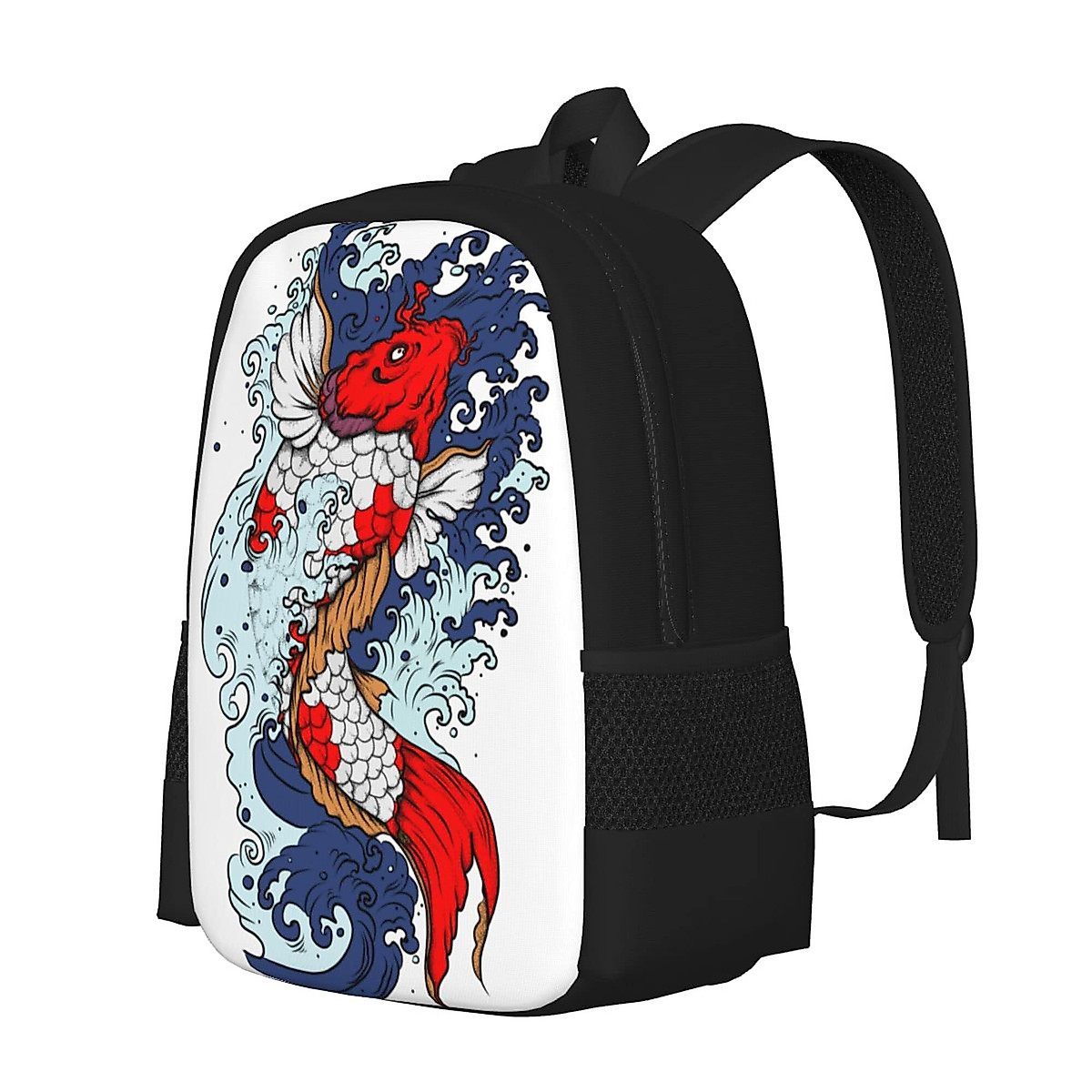 Backpack for Teens Adults,Pug Dog Print Puppy Funny Quote Durable Travel Backpacks College Bookbags Business Computer Bags for Campus Work Hiking Camping Commuting Shopping Sport