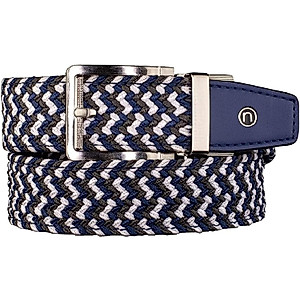 Nexbelt Braided Golf Belt with Ratchet Technology - Cut to Fit Braided Golf Belt for Men - PreciseFit Braided Stretch Golf Belt with 1 3/8" Width Strap - Anchor