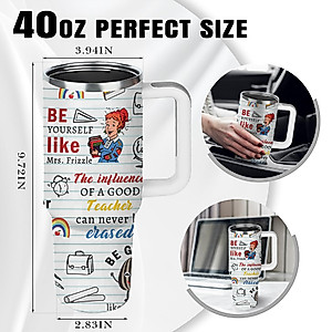 NIAXAUYT Teacher Appreciation Gifts - Birthday Gifts for Teachers Tumbler 40oz - Best Teachers Gift for Teacher Week, Graduation, Back to School, Christmas