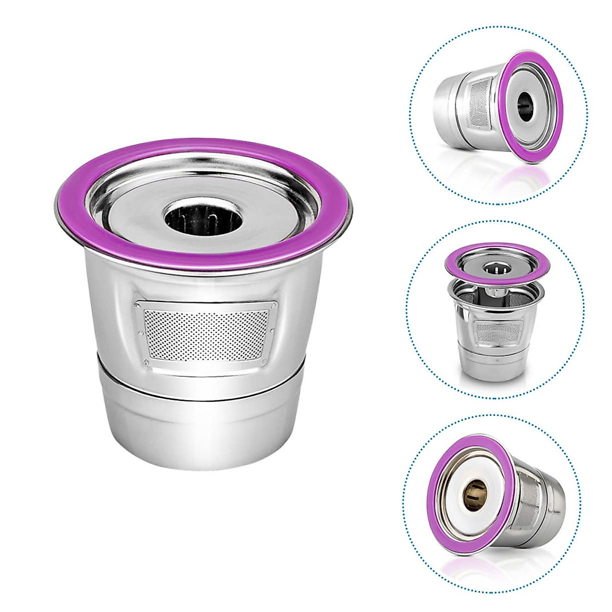 OSALADI Coffee Capsule Cup Espresso Shot Tea Diffuser Coffee Accessory Coffee Filter Espresso Machine Accessories Portable Water Filter Coffee Filter Cup Stainless Steel